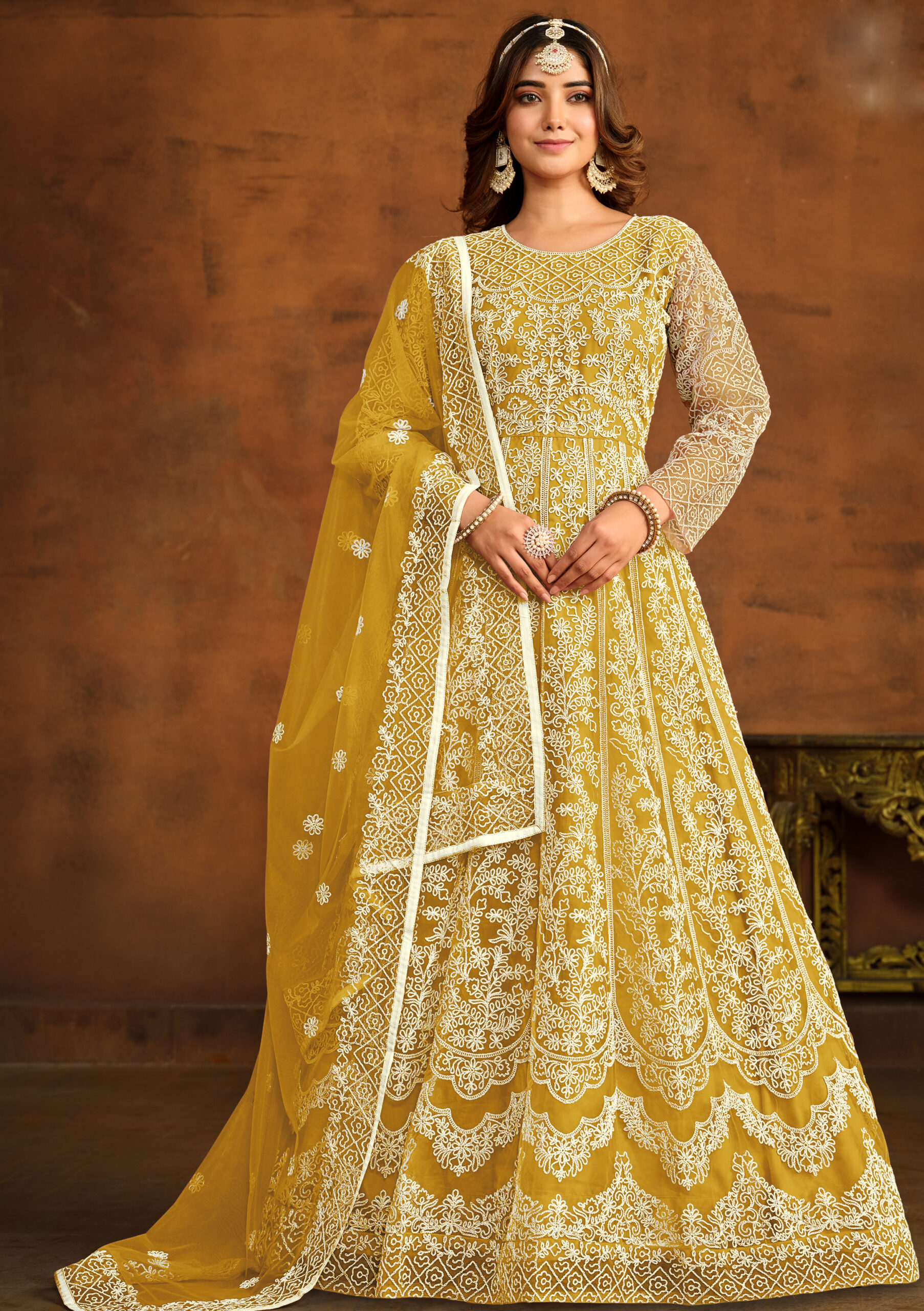 Yellow Dress for Haldi for Bride – Shahi Fits